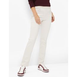 Bequeme Jeans RAPHAELA BY Brax "Style PAMINA FUN" Gr. 38K (19), Kurzgrößen, beige (cream) Damen Jeans