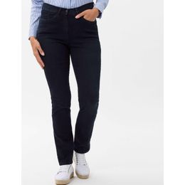 5-Pocket-Jeans RAPHAELA BY Brax "Style LAURA SLASH" Gr. 36, Normalgrößen, blau (dunkelblau) Damen Jeans