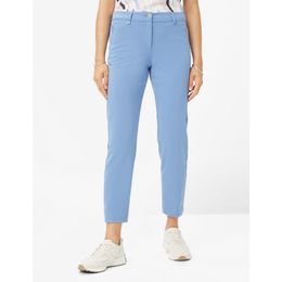 Caprihose Brax "Style MARON S" Gr. 42K (21), Kurzgrößen, blau (dunkelblau) Damen Hosen