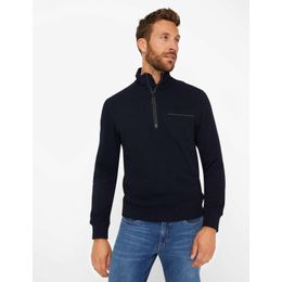 Strickpullover Brax "Style SAVIO", Herren, Gr. L (52), blau (dunkelblau), 70% Baumwolle, 30% Lyocell, Pullover