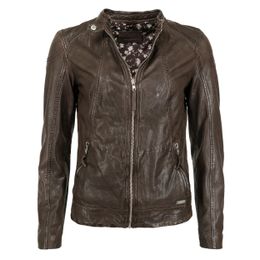 Lederjacke Mustang "31020258", Damen, Gr. M, braun (chocolate), Obermaterial: 100% Schafsleder, Jacken