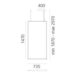 Artemide Discovery Rectangular DALI schwarz CCT