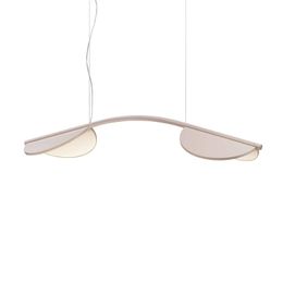 Flos Almendra Arch LED-Hängelampe, lang, rosa