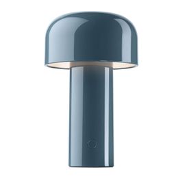 Flos Bellhop aufladbare LED-Tischleuchte, graublau