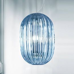 Foscarini Plass media Hängeleuchte E27, blau