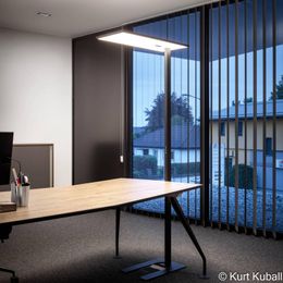 XAL LED-Büro-Stehlampe Task, schwarz, Sensor 940 symmetrisch