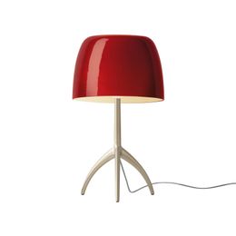 Foscarini Lumiere grande creme/rot dimmbar