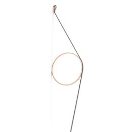 Flos Wirering Grau LED-Wandleuchte, Ring pink