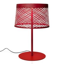 Foscarini Twiggy Grid XL LED-Tischlampe, karminrot