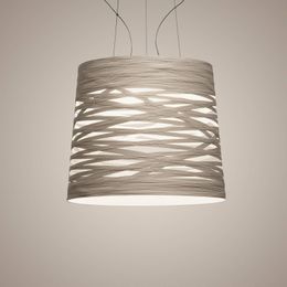 Foscarini Tress grande LED-Hängeleuchte, greige