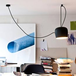 Flos Aim LED-Design-Pendelleuchte, schwarz