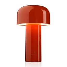 Flos Bellhop aufladbare LED-Tischleuchte ziegelrot