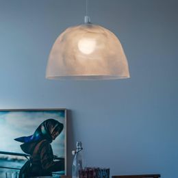 Foscarini Bump Pendelleuchte weiß gefrostet