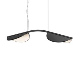 Flos Almendra Arch LED-Hängelampe, kurz, anthrazit