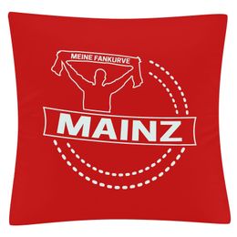 multifanshop® Kissenbezug - Mainz - Meine Fankurve - Druck weiß