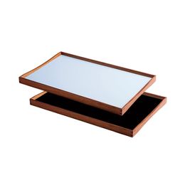 Architectmade - Tablett Turning Tray, 30 x 48 cm, schwarz / blau