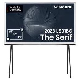 G (A bis G) Samsung LED-Fernseher Fernseher Mattes Display, QLED-Bildqualität, Abnehmbare Standfüße Gr. 55, weiß (eh13 1hts)