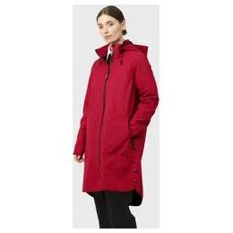 Softshelljacke Ilse Jacobsen "RAIN128" Gr. 44, bunt (fire) Damen Jacken Atmungsaktiv, Kapuze, wasserdicht, leicht, YKK 2-Wege Reißverschluss