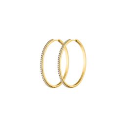 Paul Valentine Allira Hoops Extra Large 14K Gold Plated