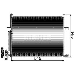 Mahle Kondensator, Klimaanlage für BMW (BRILLIANCE) 64536914033 6914033 64538377614 AC 234 002S