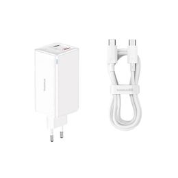 Baseus GaN6 Pro Fast Charger 100W 2A2C - Moon White (incl. cable 1m)