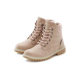 Lascana Winterboots pink Gr. 38 für Damen. Mit Glitzerdetails