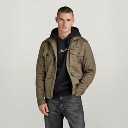 G-Star Raw Long Pocket Track Overshirt - Braun - Herren