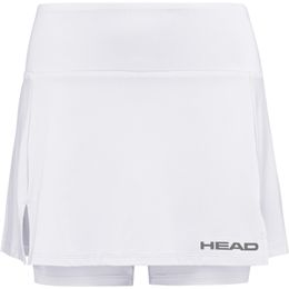 Head Club Tennisrock Damen - wei&szlig; - Gr. L - Polyester/Elastan