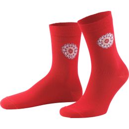 w&auml;schepur Damen Socken rot, Gr&ouml;&szlig;e 35-38