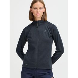 North Bend Langarmshirt Damen meliert, schwarz