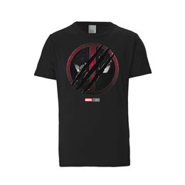 logoshirt Shirt 'Marvel - Deadpool & Wolverine' Herren Gr&ouml;&szlig;e XXL mischfarben / schwarz