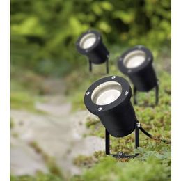 Paulmann 98897 Gartenstrahler 3er Set LED GU10 10.5 W Schwarz