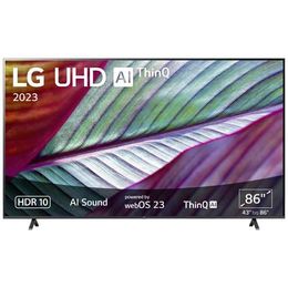 LG Electronics 86UR78006LB.AEUD LCD-TV 218 cm 86 Zoll EEK F (A - G) CI+, DVB-C, DVB-S2, DVB-T2, WLAN, UHD, Smart TV Schwarz