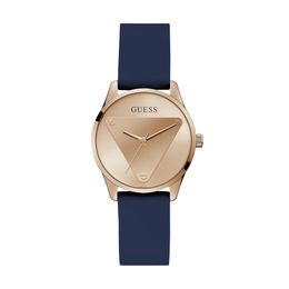 Guess Analoguhr 'EMBLEM' Damen Gr&ouml;&szlig;e One Size navy
