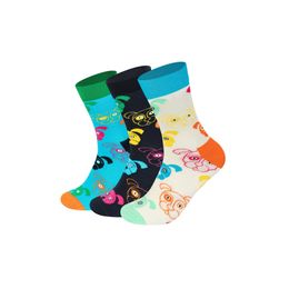 Happy Socks Socken 'Bavaria Edition' Damen Gr&ouml;&szlig;e 36/40 aqua / koralle / schwarz / wei&szlig;