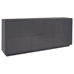 Sideboard Inosign "bloom" Sideboards Gr. B/H/T: 200 cm x 86 cm x 41,4 cm, schwarz (anthrazit hochglanz) Breite ca . 200 cm