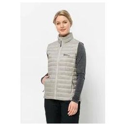 Daunenweste Jack Wolfskin "PILVI DOWN VEST W" Gr. XS (34), grau (dove) Damen Westen