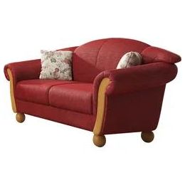 2-Sitzer Home Affaire "Milano" Sofas Gr. B/H/T: 159cm x 83cm x 81cm, Chenille, rot