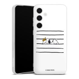 DeinDesign Galaxy S24 FE 5G Handy Silikon H&uuml;lle Case transparent Handyh&uuml;lle Snoopy Dog Peanuts Silikon Case