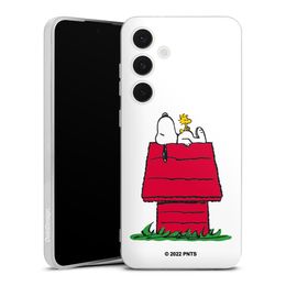 DeinDesign Galaxy S24 FE 5G Handy Silikon H&uuml;lle Case transparent Handyh&uuml;lle Snoopy Peanuts Official Licensed Product Silikon Case