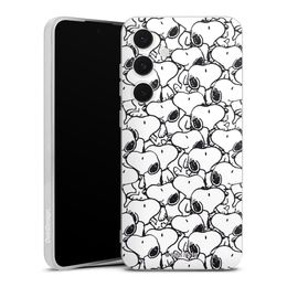 DeinDesign Galaxy S24 FE 5G Handy Silikon H&uuml;lle Case transparent Handyh&uuml;lle Peanuts Snoopy Muster Silikon Case