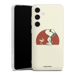 DeinDesign Galaxy S24 FE 5G Handy Silikon H&uuml;lle Case transparent Handyh&uuml;lle Snoopy Official Licensed Product Kindheit Silikon Case