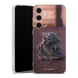 DeinDesign Galaxy S24 FE 5G Handy Silikon H&uuml;lle Case transparent Handyh&uuml;lle The Child Star Wars Baby Yoda Silikon Case