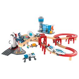 Playtive Holz-Eisenbahn-Set Weltraumstation, 67-teilig