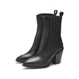 Lascana Cowboy Boots schwarz Gr. 38 für Damen