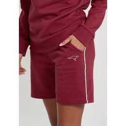 Kangaroos Bermudas rot Gr. 44/46 für Damen. Mit Logodruck. Nachhaltig.