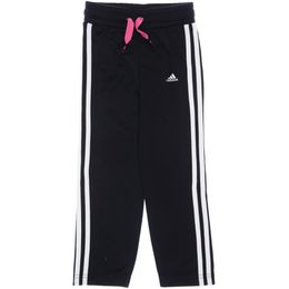 Adidas Damen Stoffhose, schwarz, Gr. 116