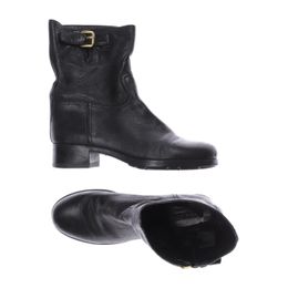 Prada Damen Stiefelette, schwarz, Gr. 38.5