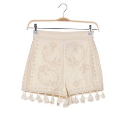 Zara Damen Shorts, cremeweiß, Gr. 34