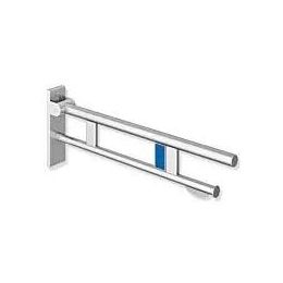 HEWI System 900 Stützklappgriff 900.50.171XA Ausladung 700 mm, Edelstahl matt geschliffen, rechts, WC-Papierhalter/Funk-Spülauslösung